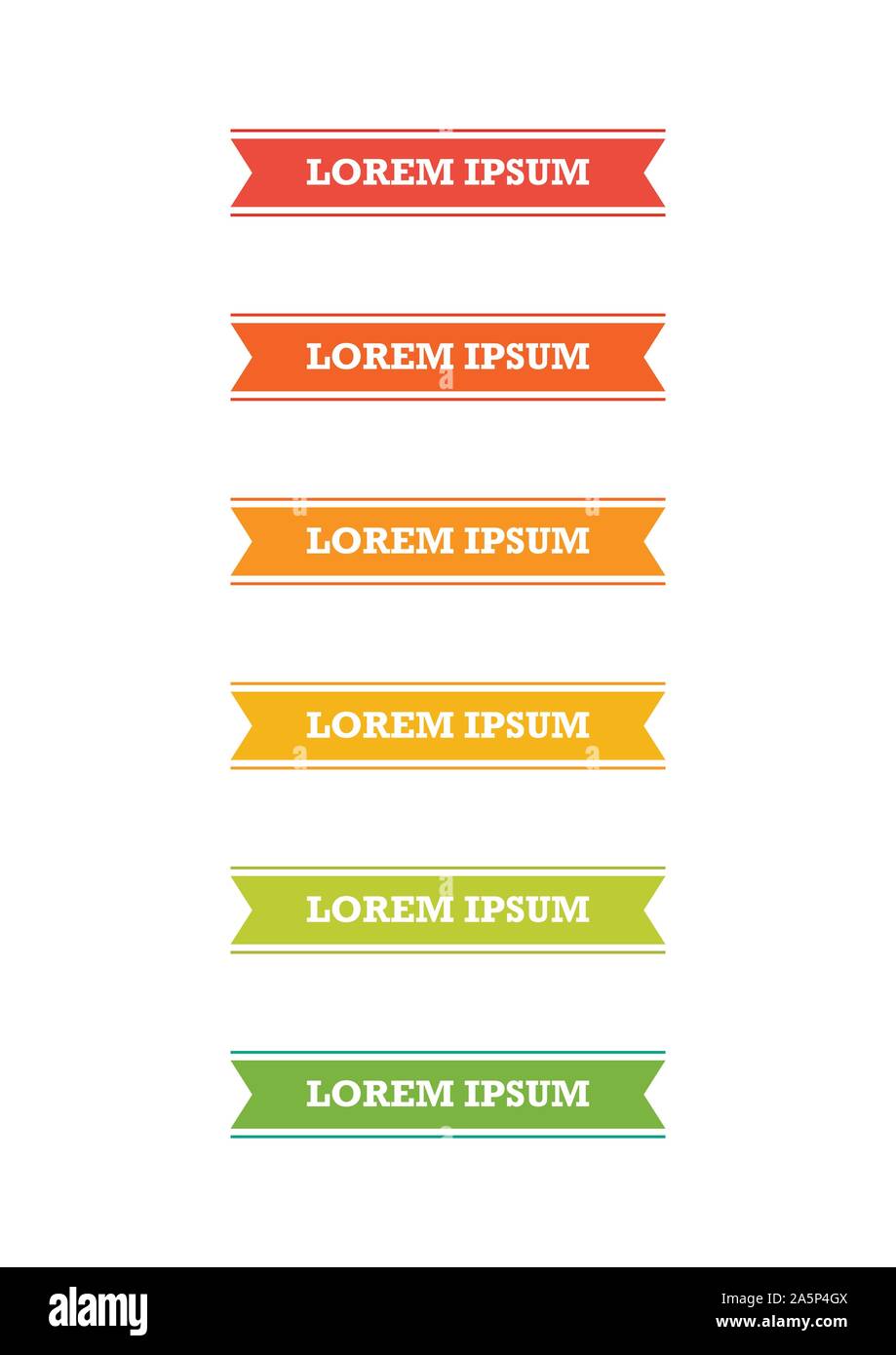 Colorful document headlines template. Vector illustration Stock Vector ...