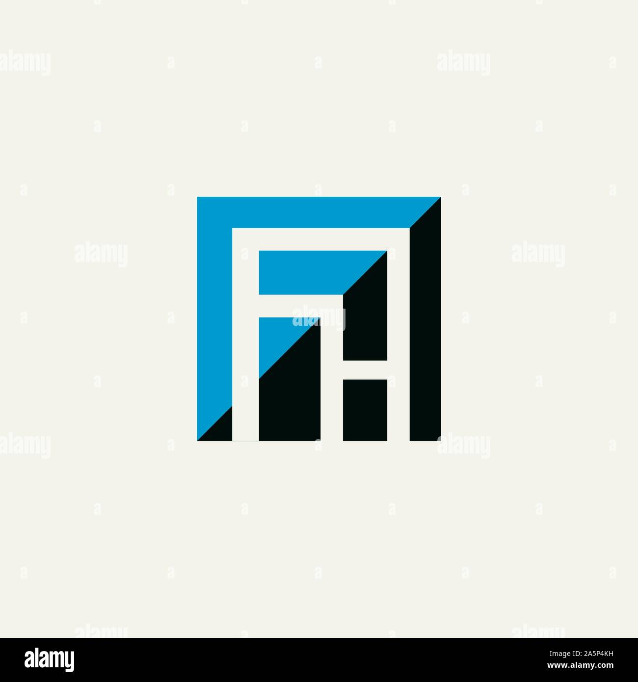 F,H letter logo. Business emblem. Tiles company design element Stock ...