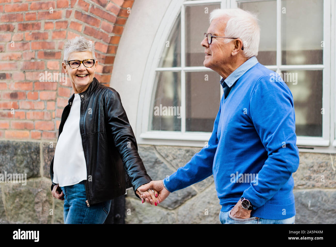 Senior couple building up hi-res stock photography and images - Alamy