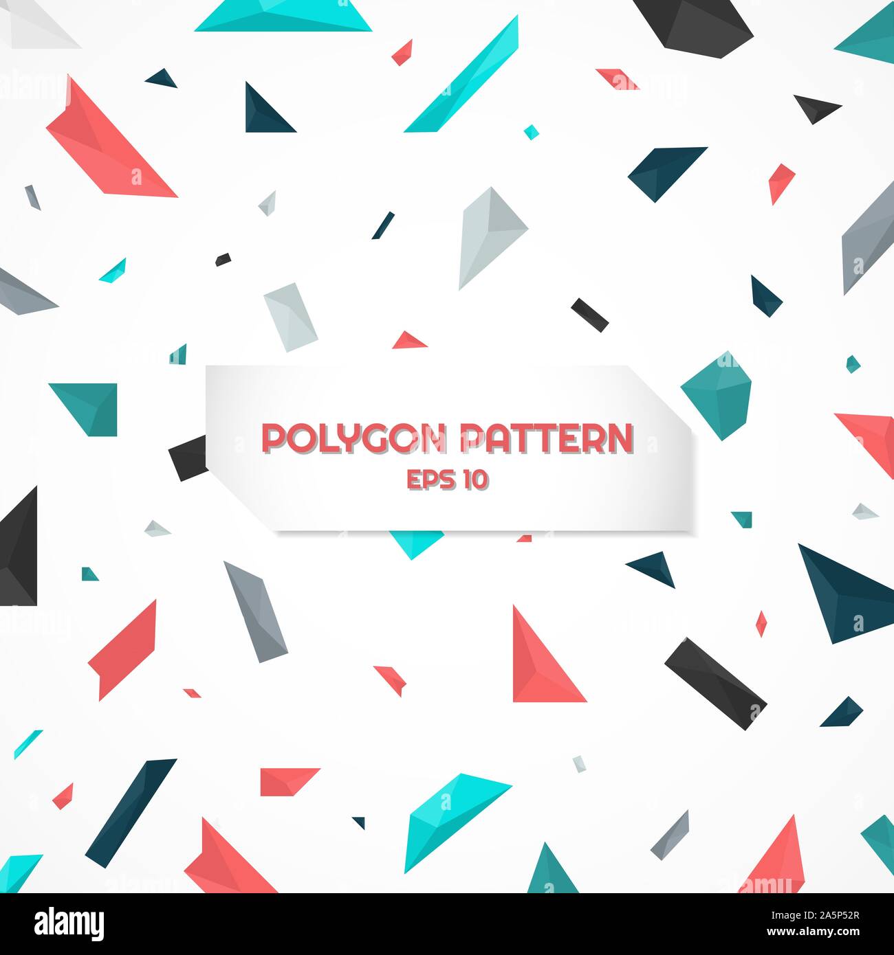 Polygon pattern modern colorful background minimal bright style with ...