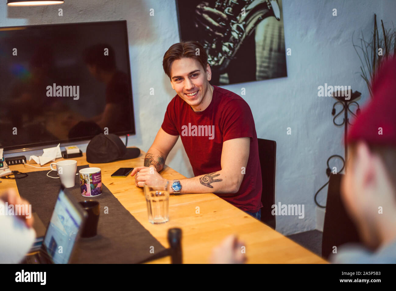 People in recording studio Stock Photo - Alamy