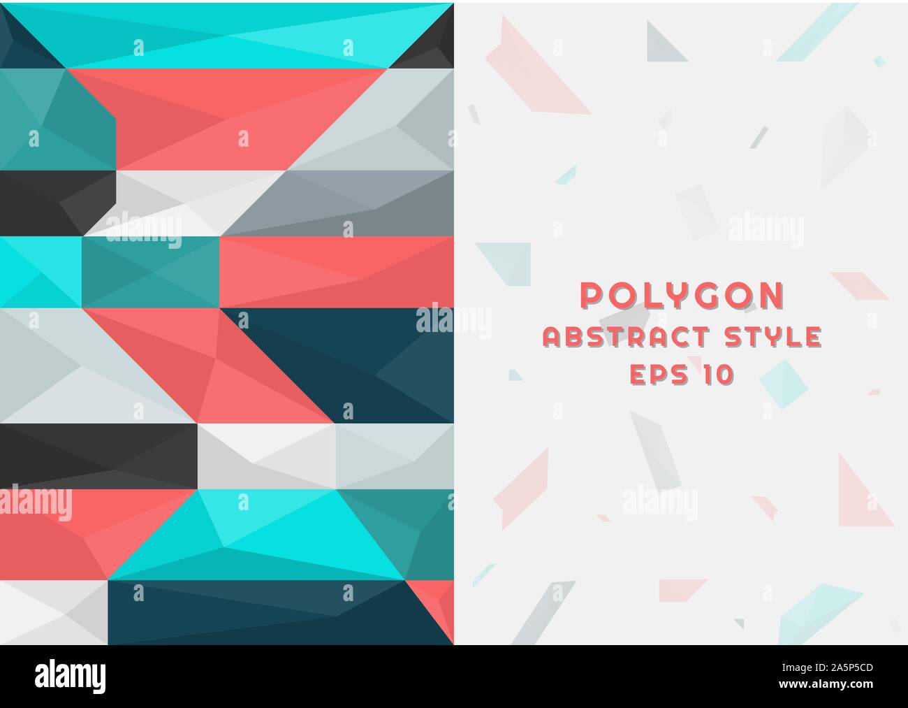 Polygon abstract background modern pattern design with space for your ...