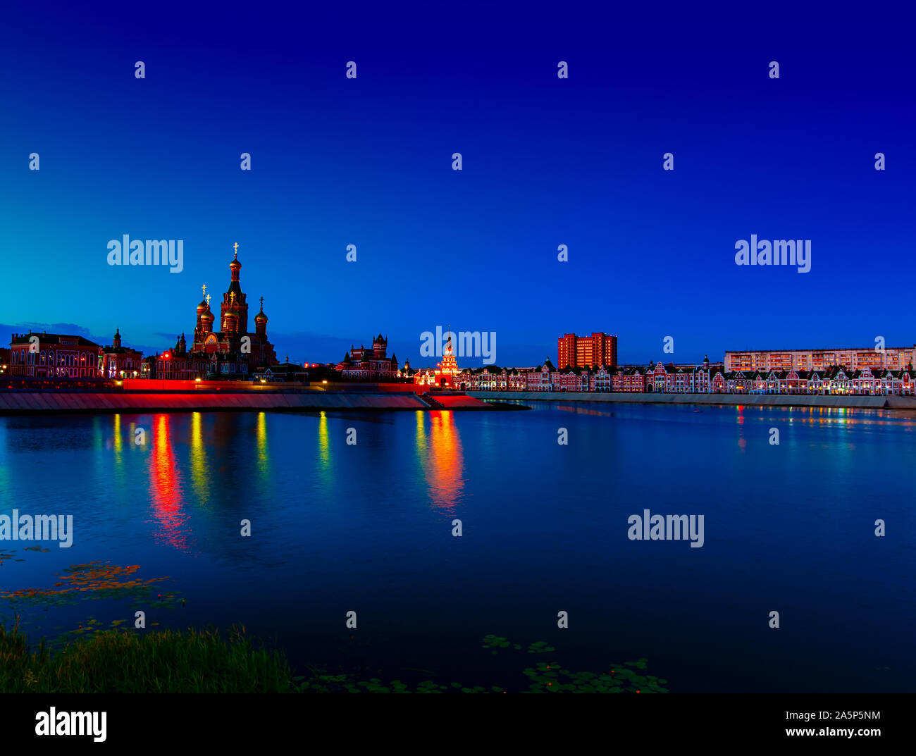 Yoshkar Ola city. Mari El, Russia.Cathedral of the Annunciation of the ...