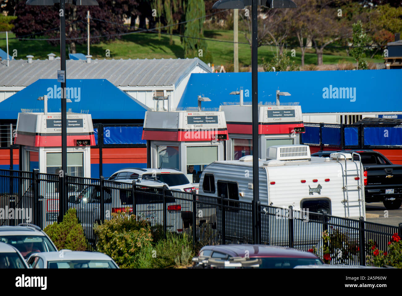 Border crossing customs inspection border hi-res stock photography and ...