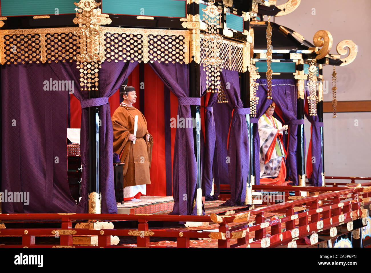 Tokyo, Japan. 22nd Oct, 2019. Enthronement ceremony of Emperor Naruhito ...