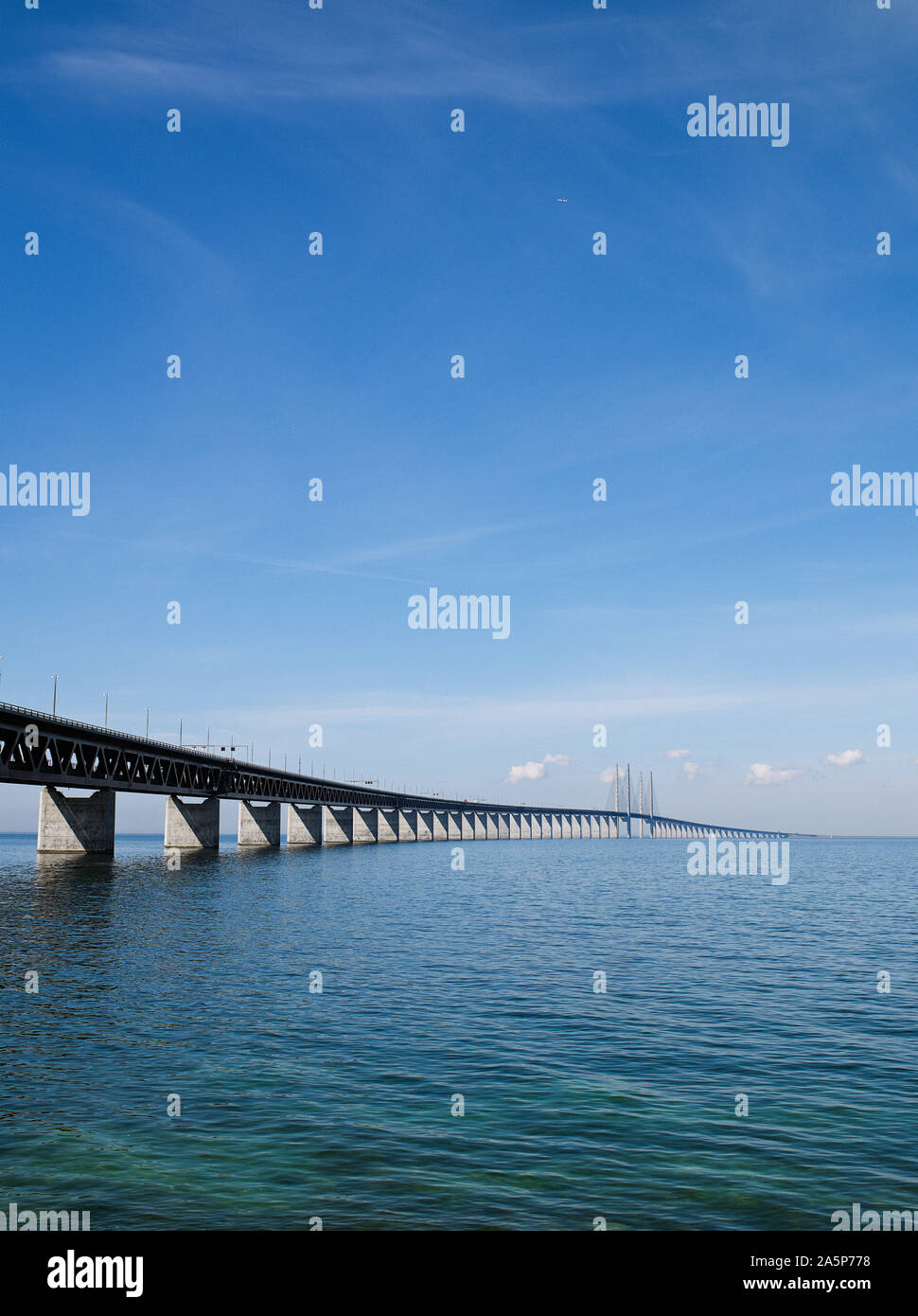 Bridge above sea Stock Photo - Alamy