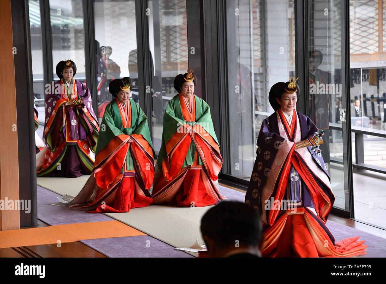 Tokyo, Japan. 22nd Oct, 2019. Enthronement ceremony of Emperor Naruhito ...