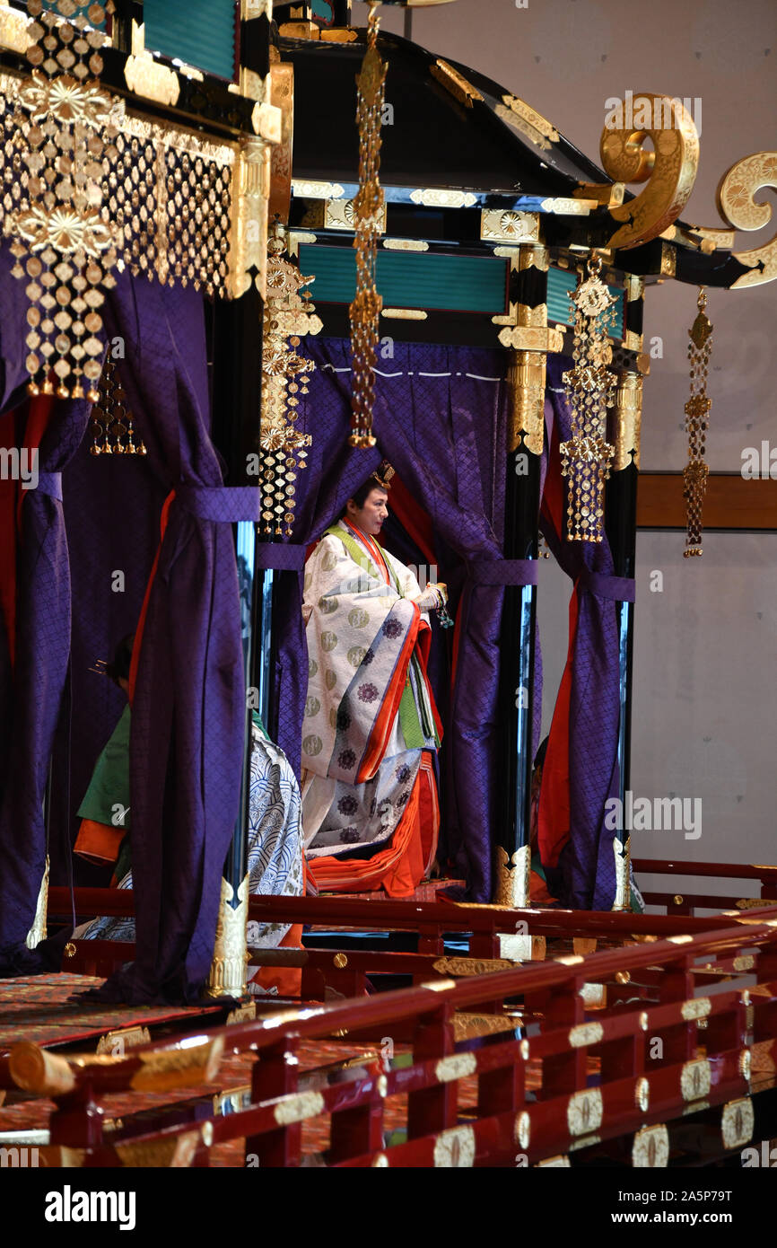 Tokyo, Japan. 22nd Oct, 2019. Enthronement ceremony of Emperor Naruhito ...