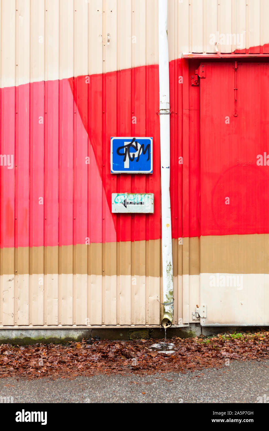 Signs on building Stock Photo - Alamy