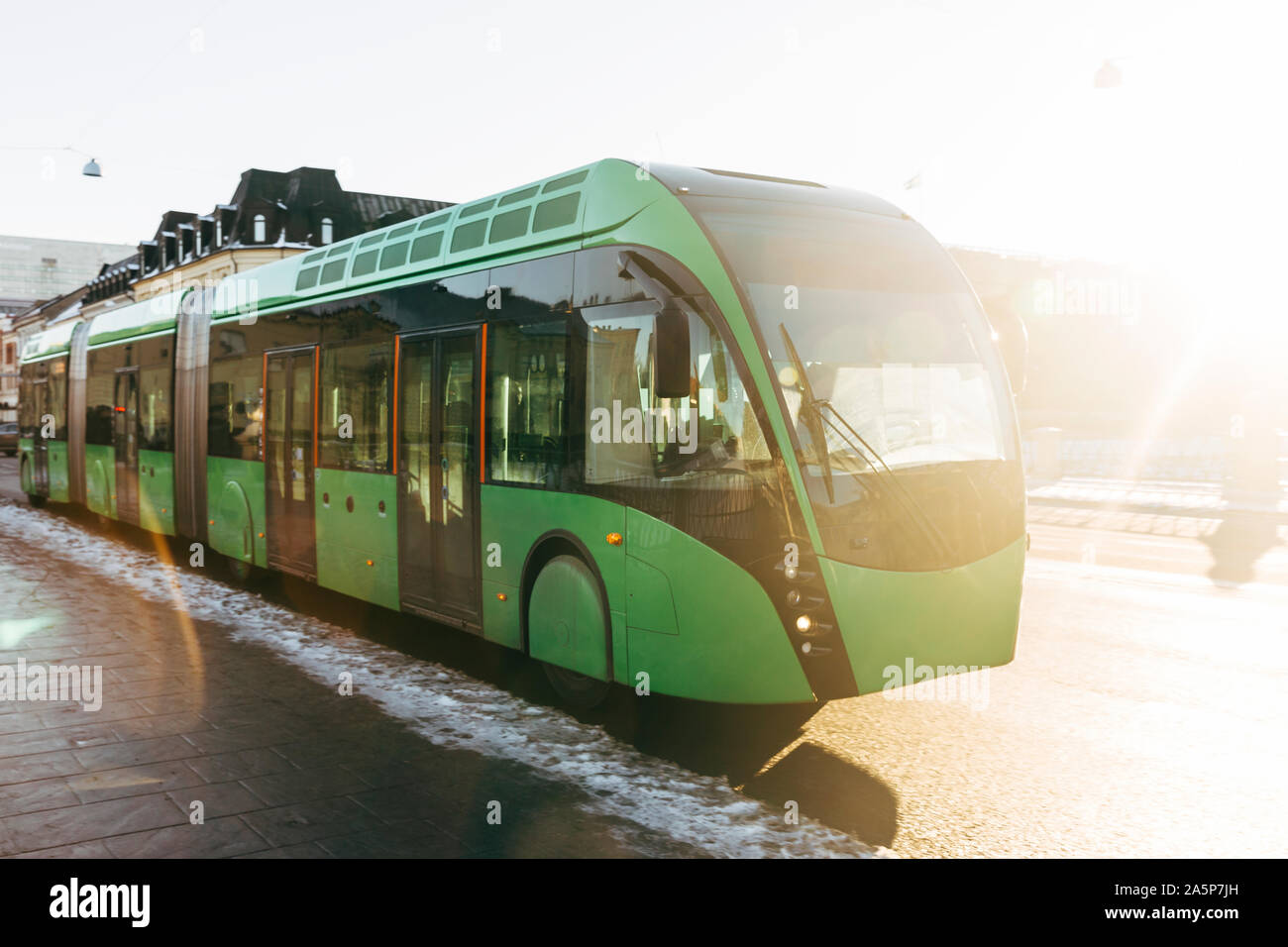 Bus on road Stock Photo - Alamy