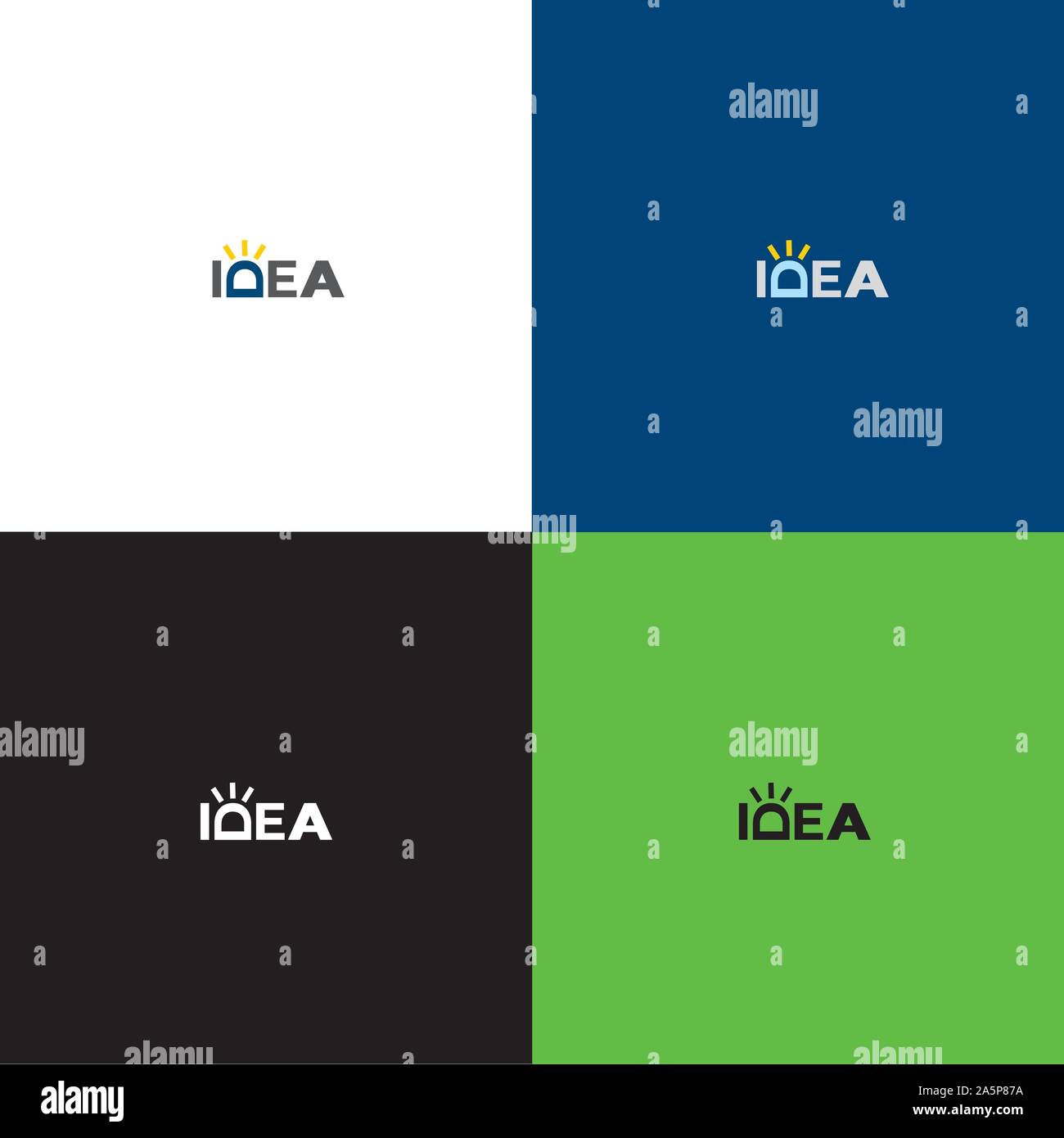 Idea vector logo design element. Idea emblem. Idea sign Stock Vector ...