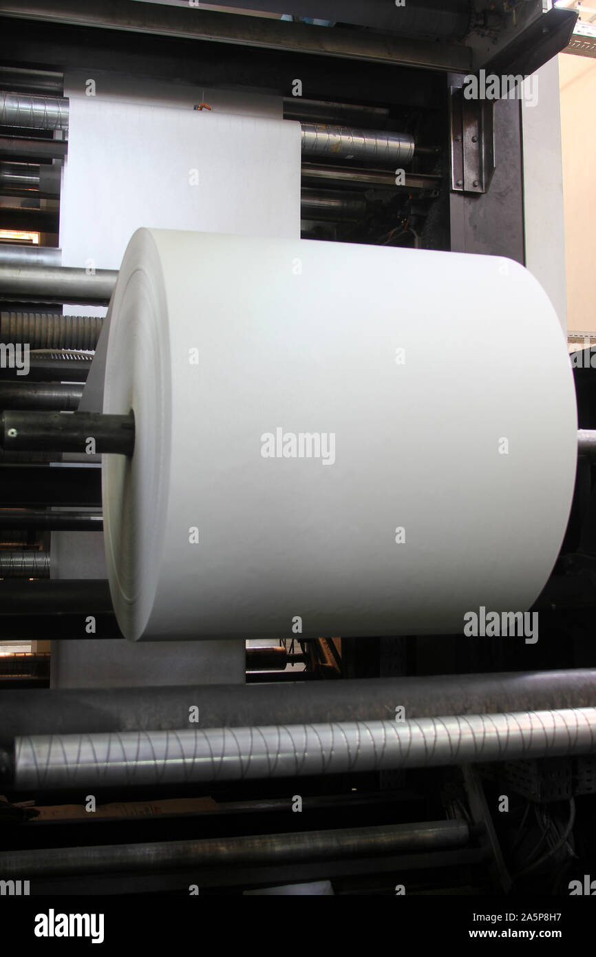 Roll Paper - Factory Stock Photo - Alamy