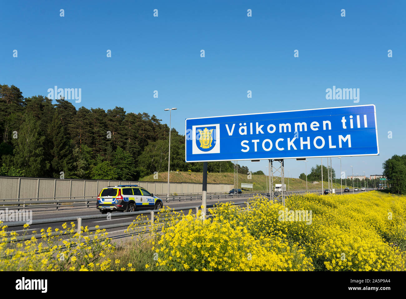 Welcome to Stockholm sign, Stockholm, Sweden Stock Photo - Alamy