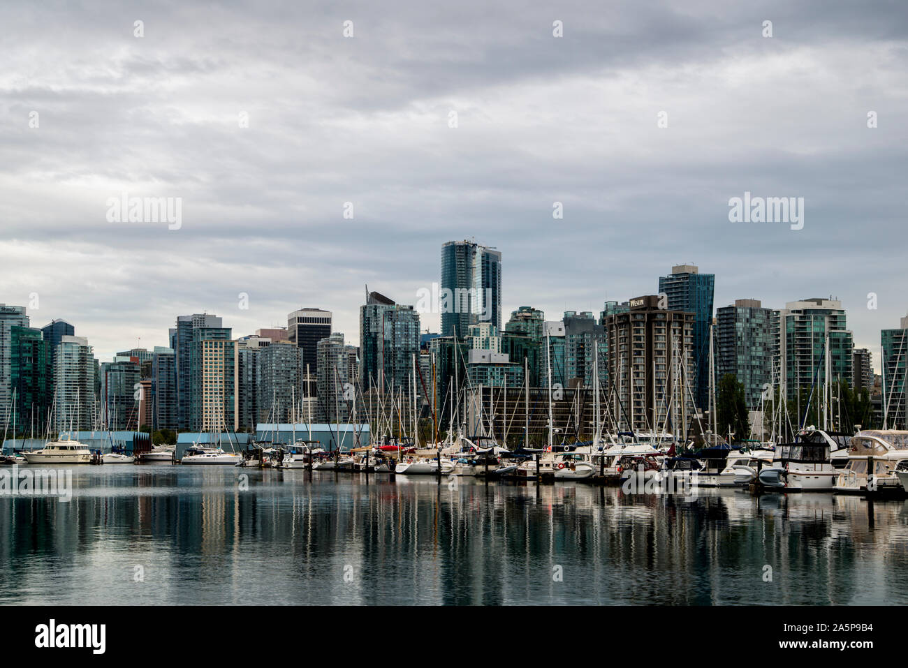 Vancouver, British Columbia, Canada. City skyline showing Vancouver ...