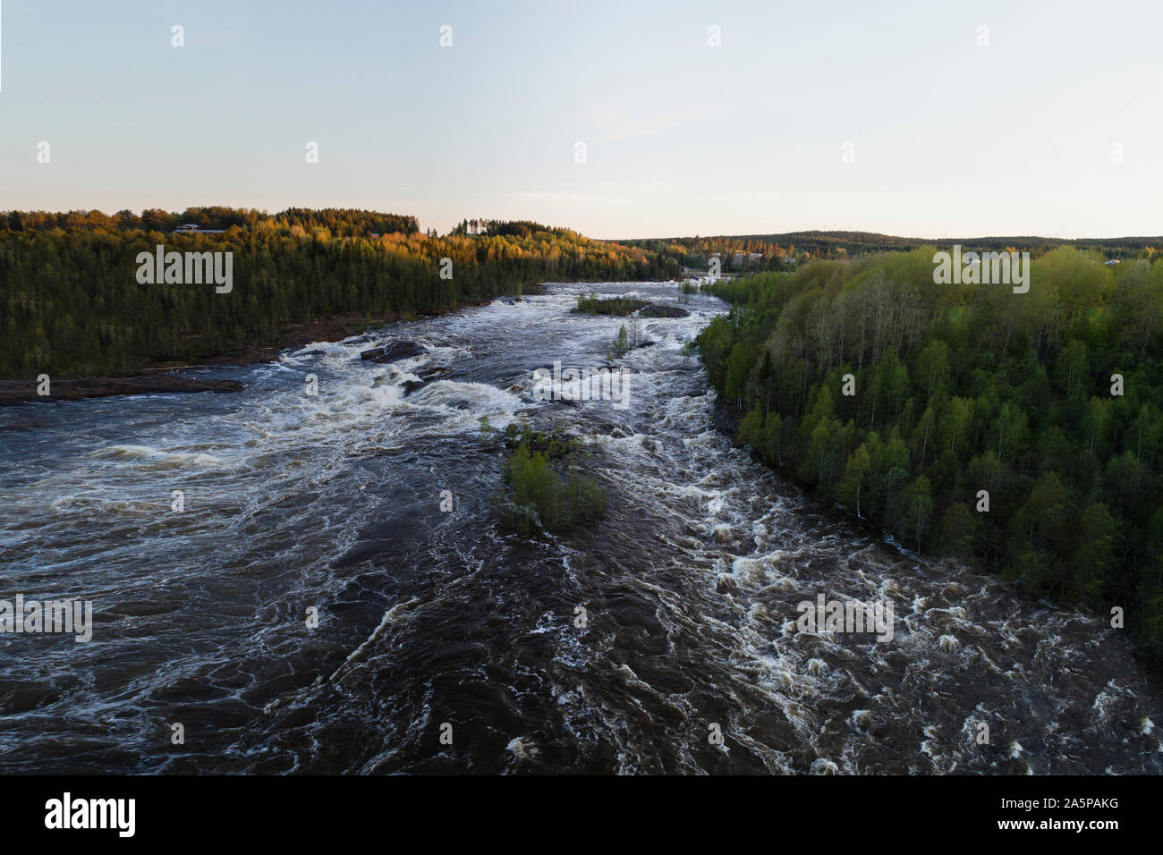 River winding in forest area Stock Photo - Alamy