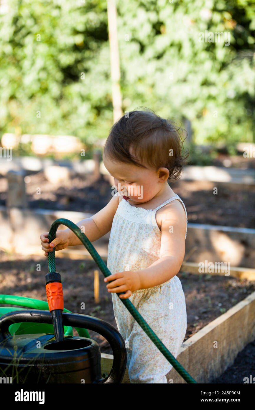 Filling watering can hi-res stock photography and images - Alamy