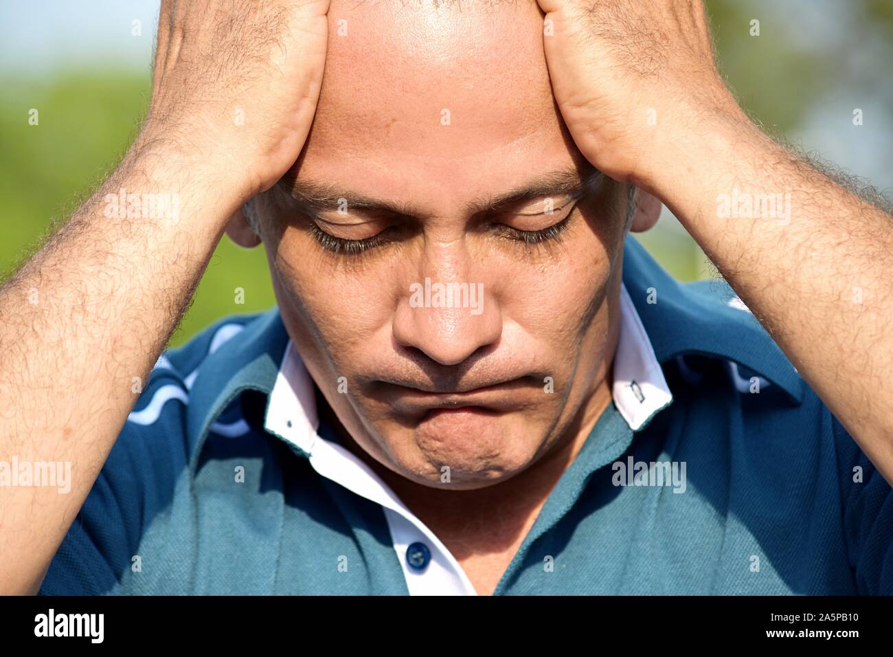 Person Under Stress Stock Photo - Alamy