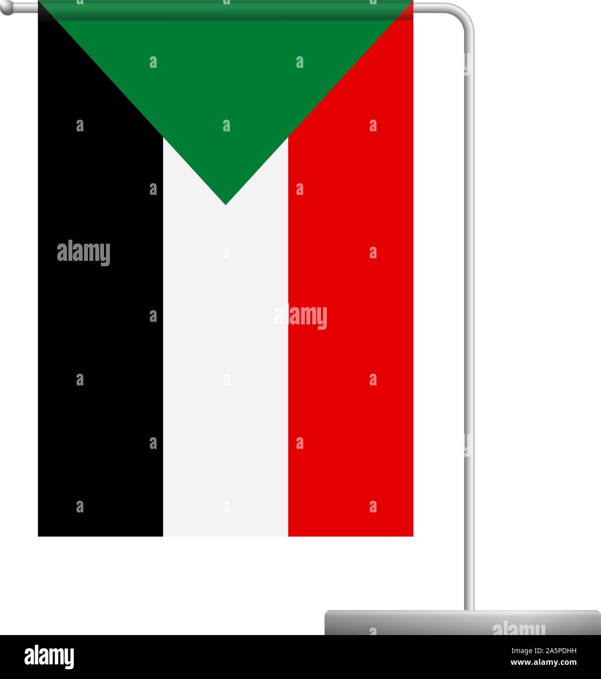Sudan flagpole vector hi-res stock photography and images - Alamy