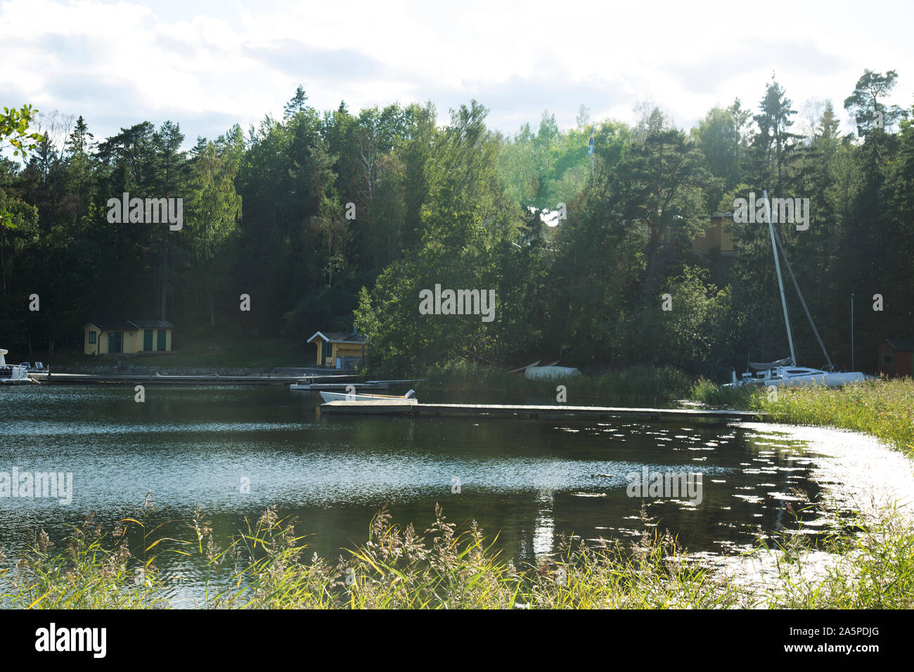 View of lake Stock Photo - Alamy