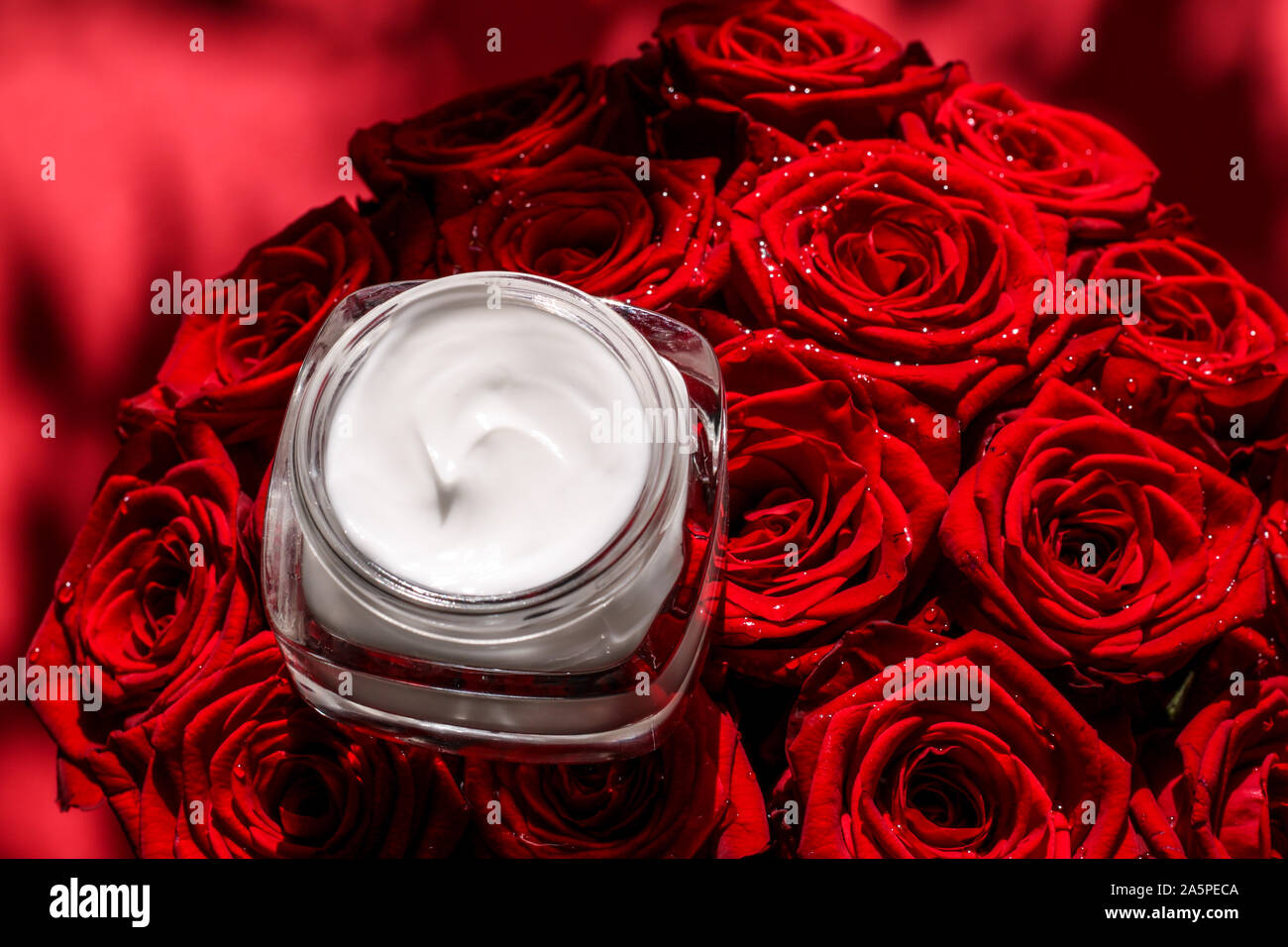 Anti-age moisturizer, luxe cosmetics and organic science concept ...