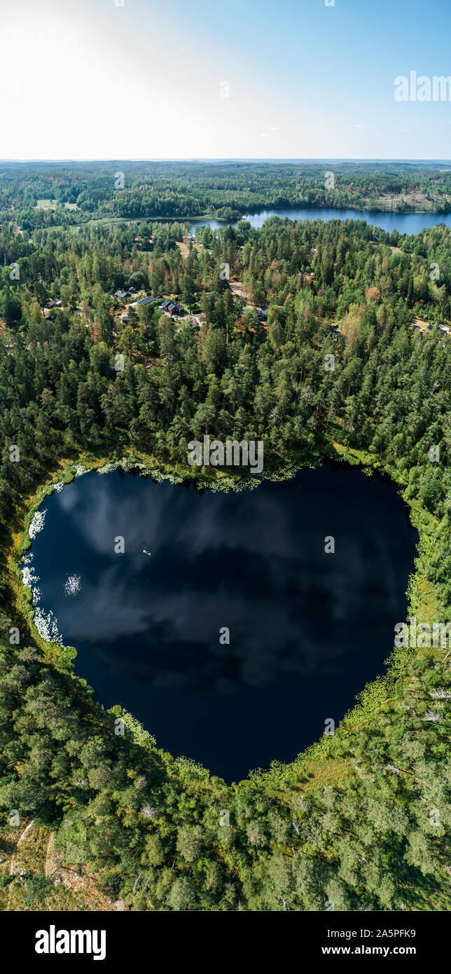 Heart Shaped Lake Stock Photo - Alamy