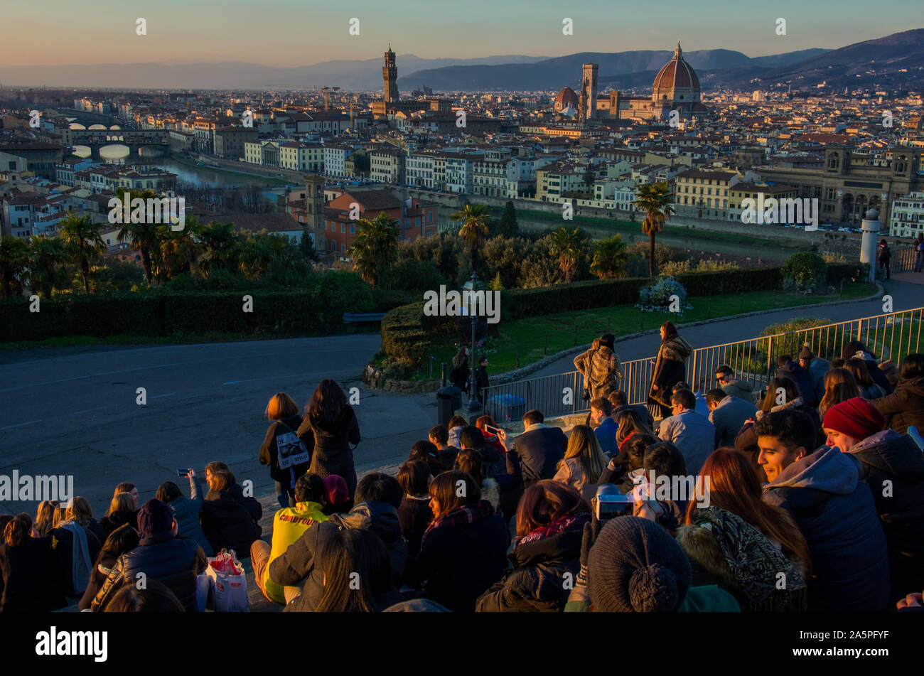Florence michelangelo square hi-res stock photography and images - Alamy