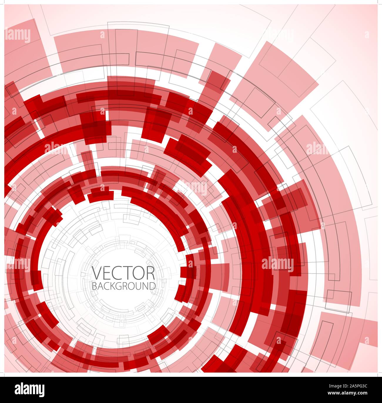 Abstract red technical background with place for your text Stock Vector ...