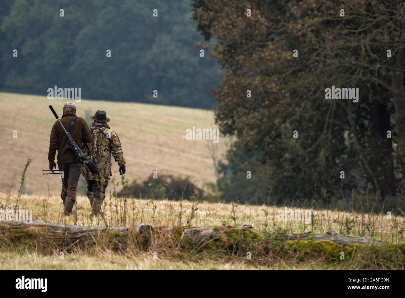 Hunters with rifle europe hi-res stock photography and images - Alamy