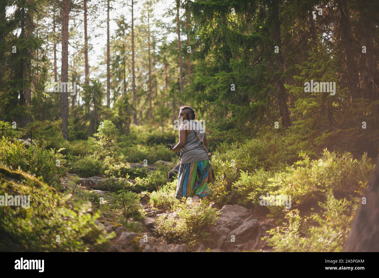 Woman forest hi-res stock photography and images - Alamy
