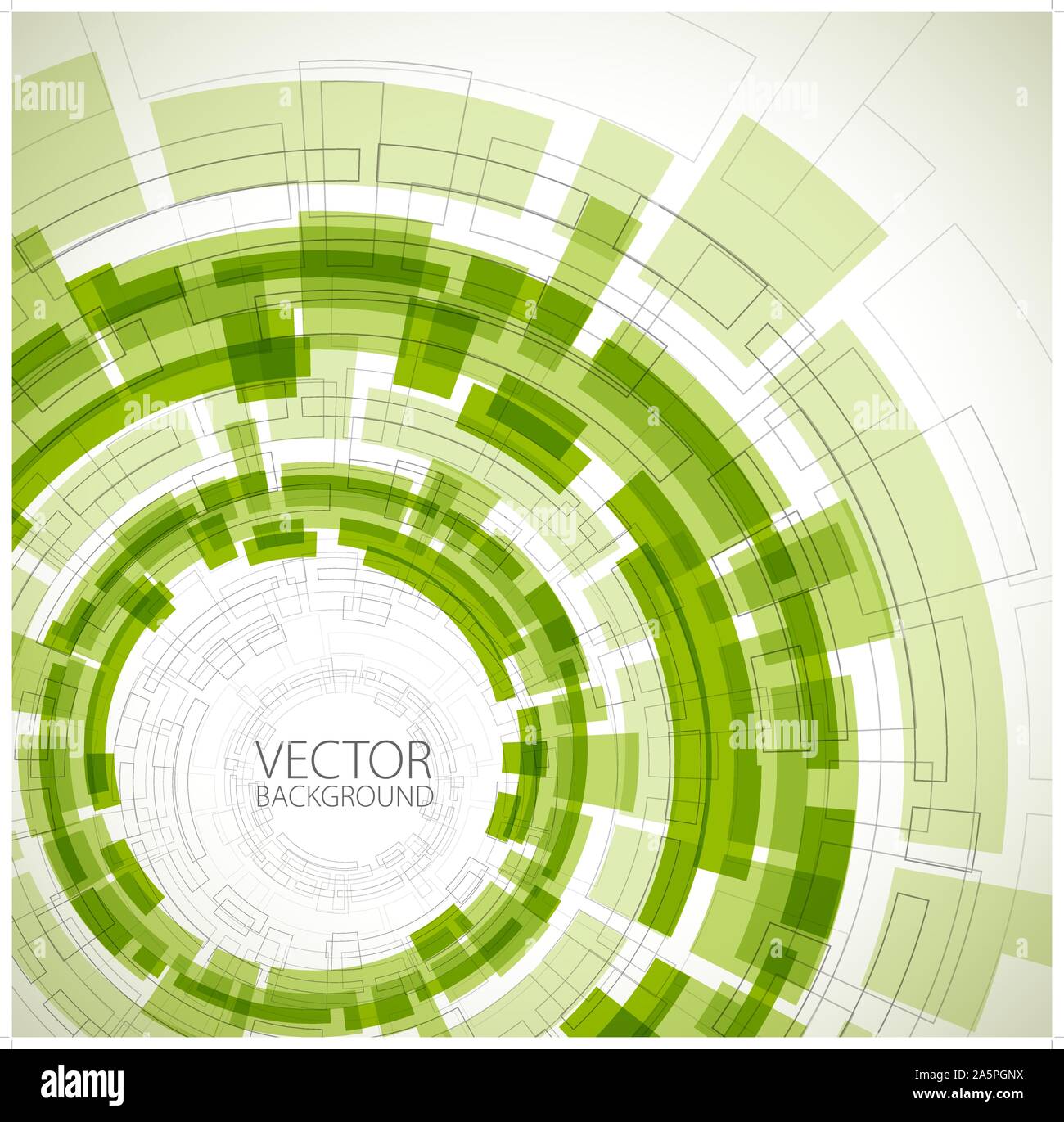 Abstract green technical background with place for your text Stock ...