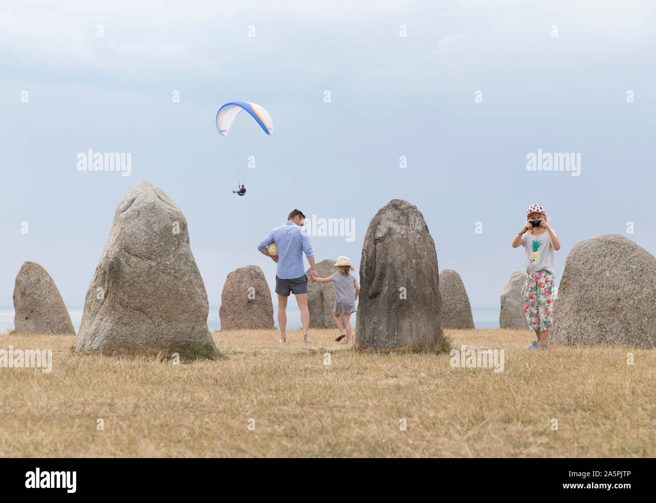 Children in stone circle hi-res stock photography and images - Alamy