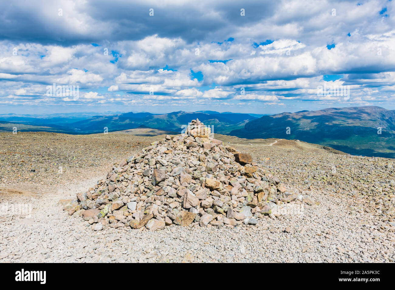 Stack of rocks in mountains Stock Photo - Alamy