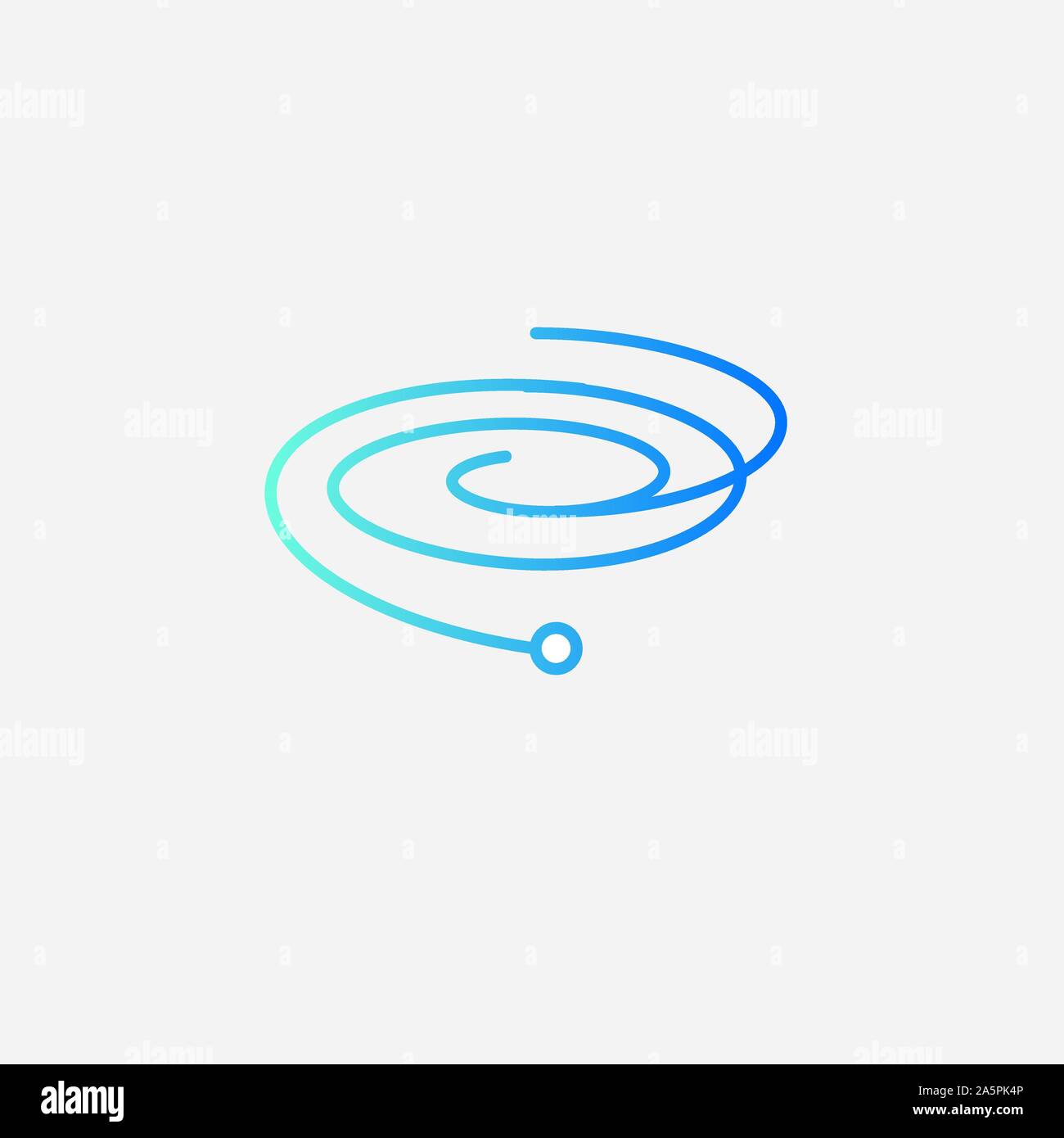Spiral vector logo. Spiral emblem. Linear logo Stock Vector Image & Art ...