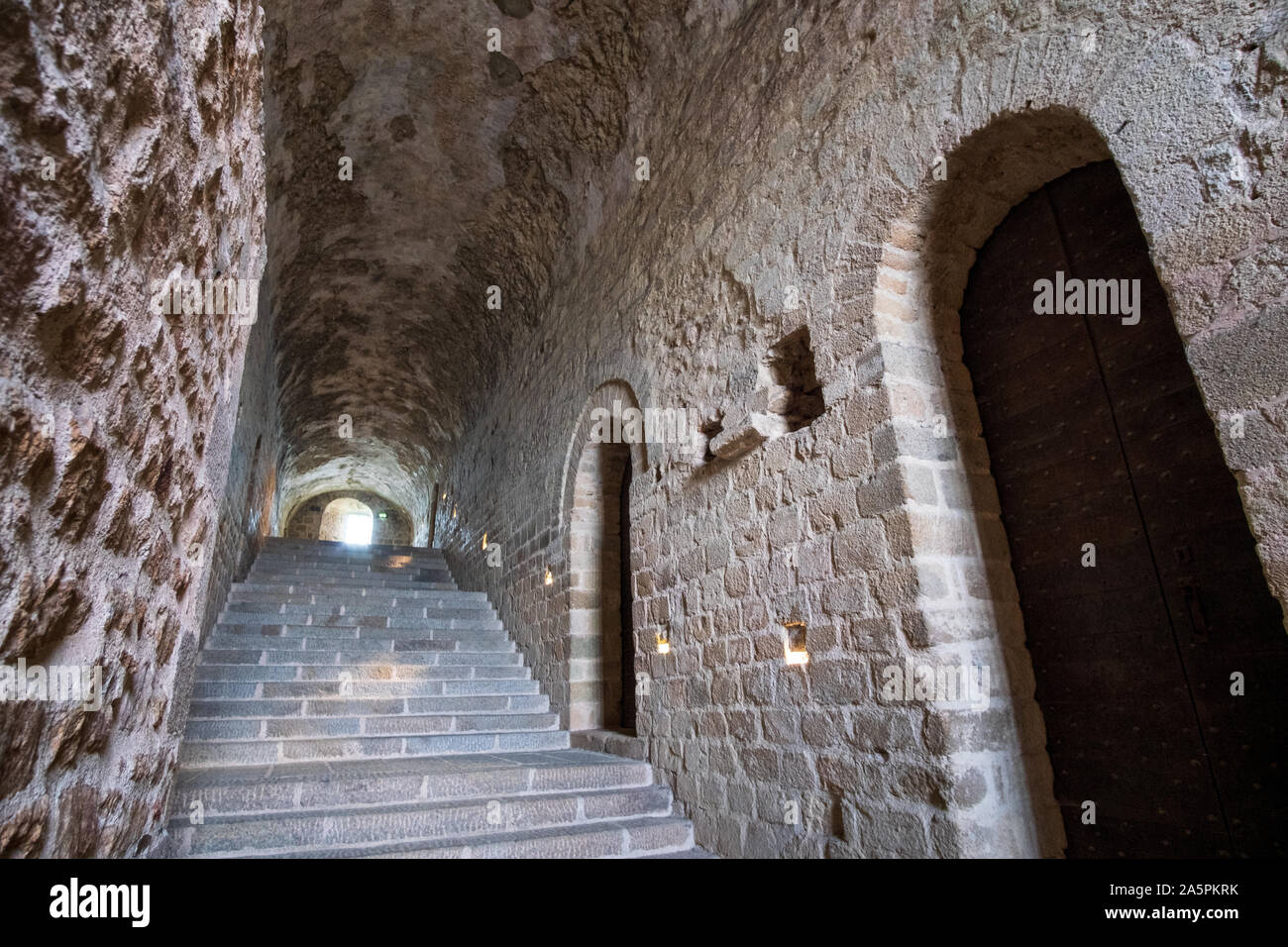 Mont saint michel abbey interior hi-res stock photography and images ...