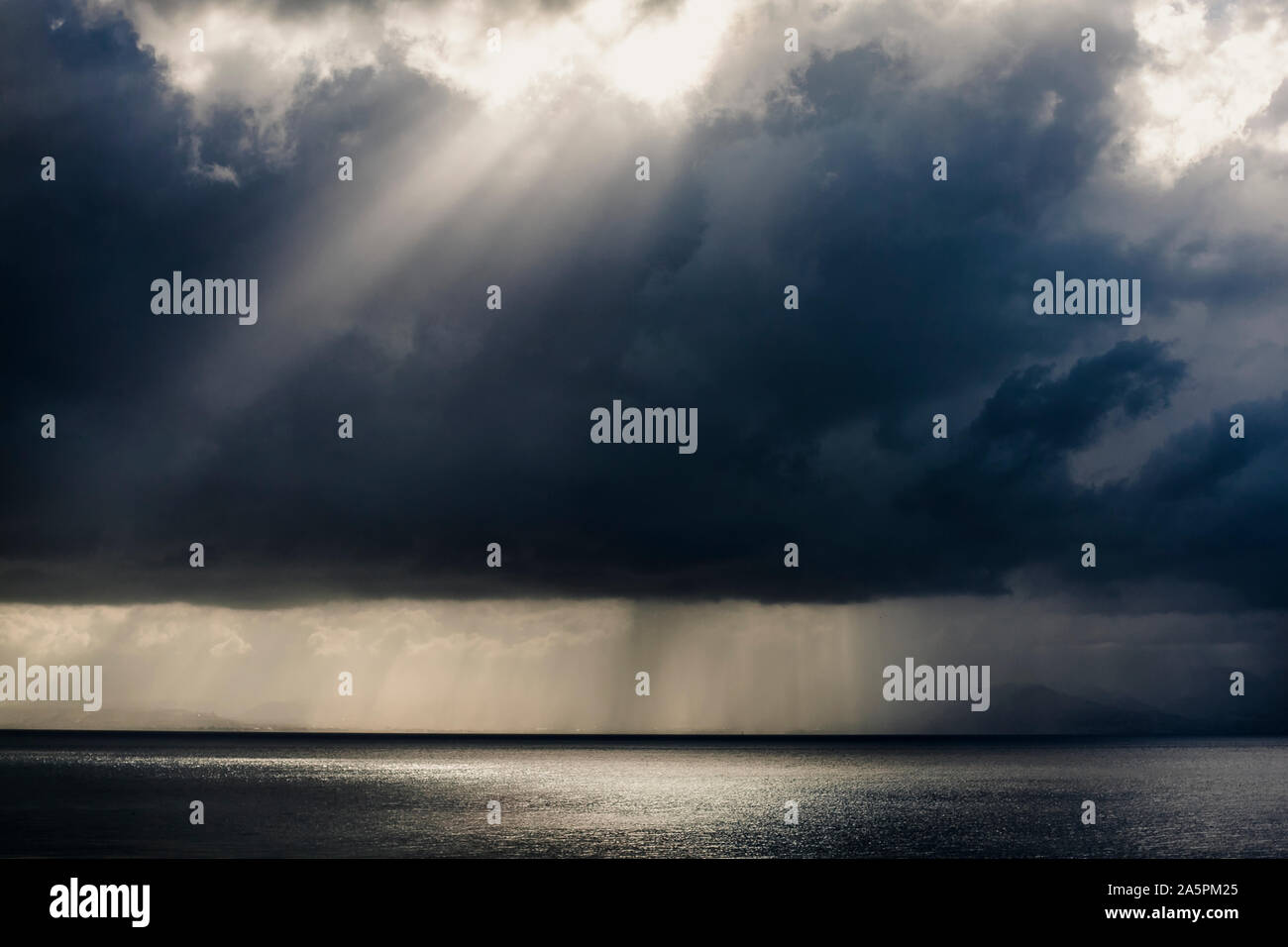 Storm clouds above sea Stock Photo - Alamy