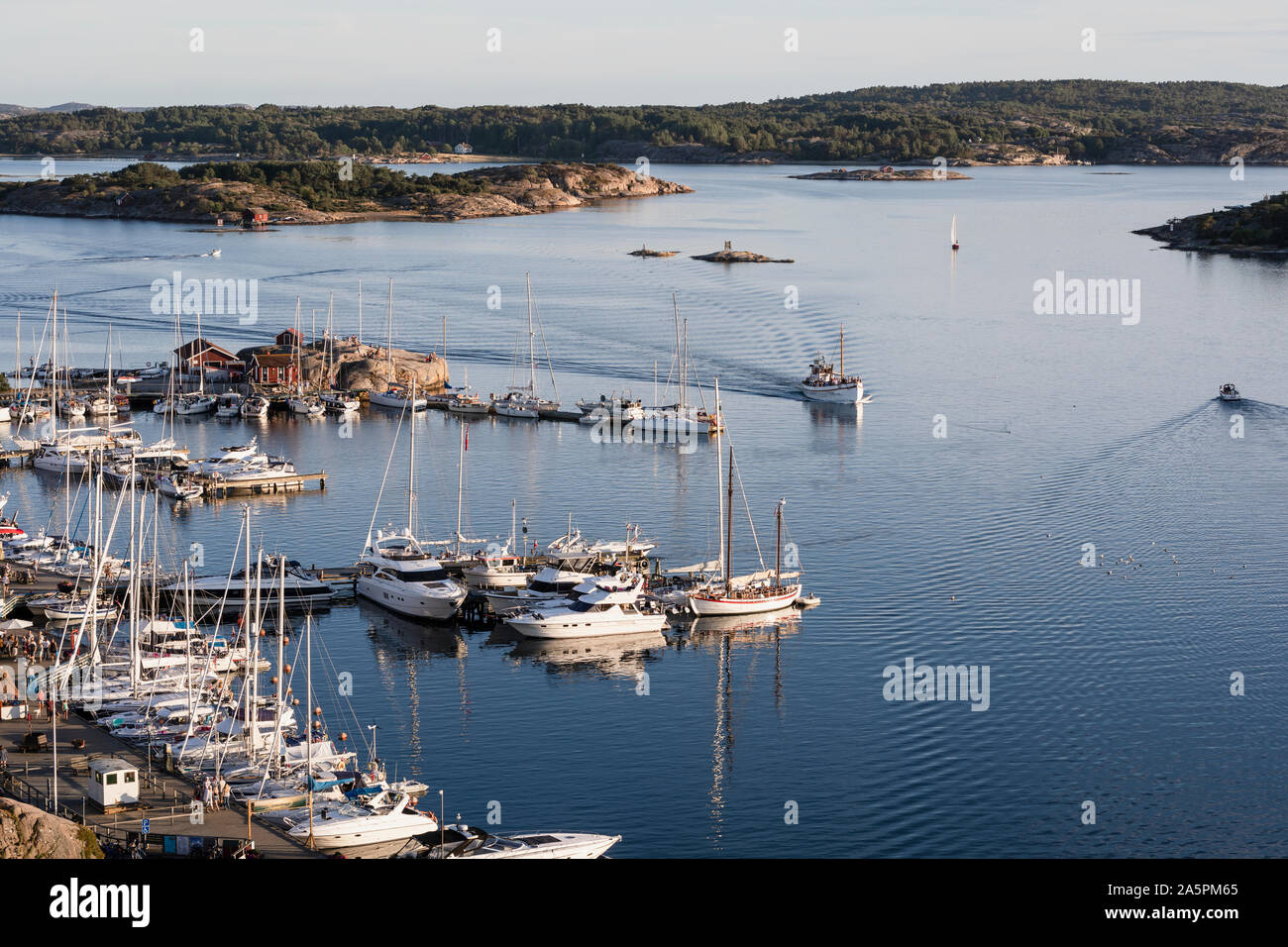 Aerial view of marina Stock Photo - Alamy
