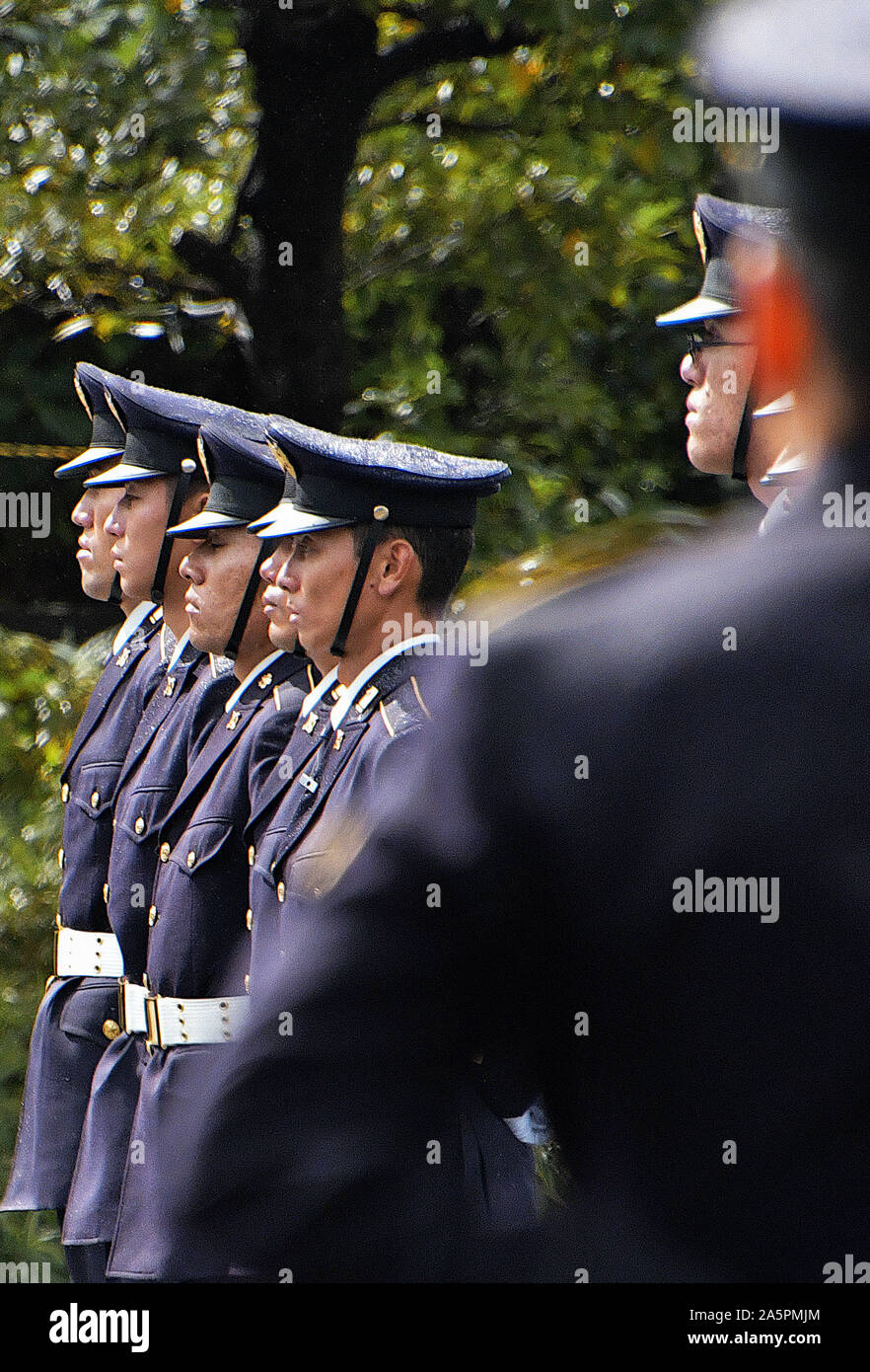 Tokyo, Japan. 22nd Oct, 2019. Members of Japan Ground Self-Defense ...