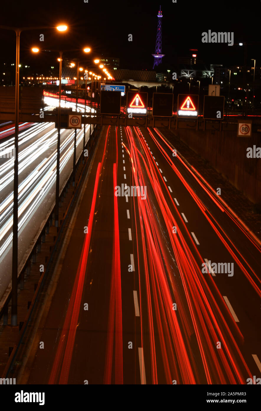 Rush hour a100 city motorway hi-res stock photography and images - Alamy