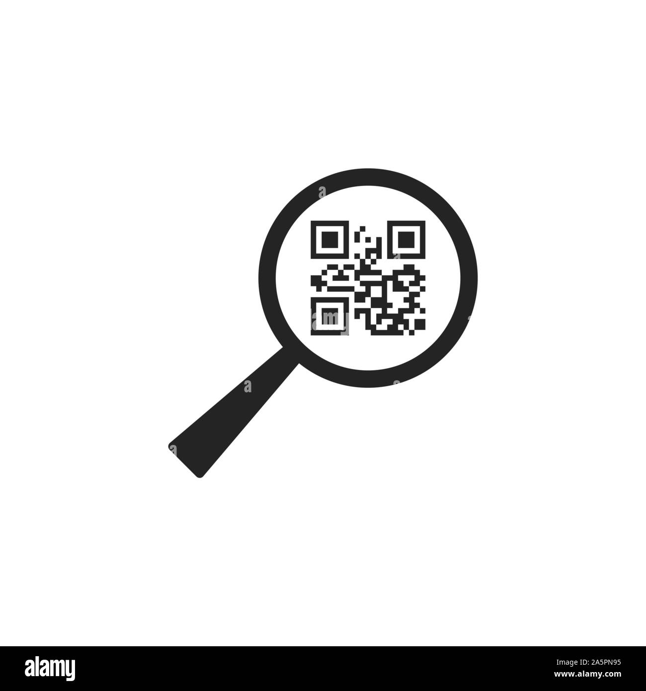 Magnifying glass line icon Stock Vector Images - Alamy