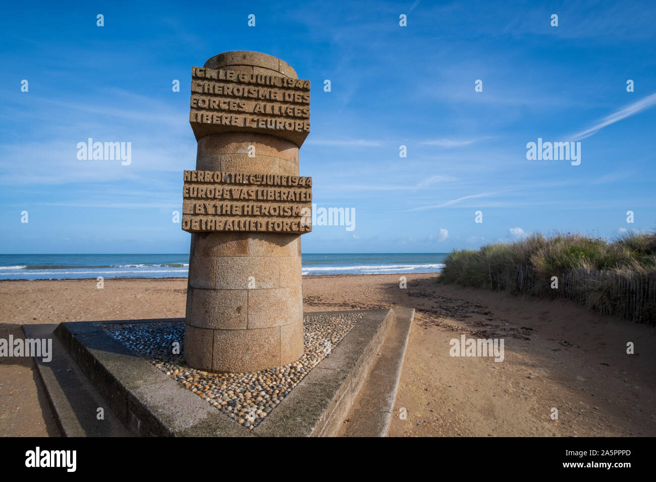 War memorial on Juno Beach, Normandy Stock Photo - Alamy
