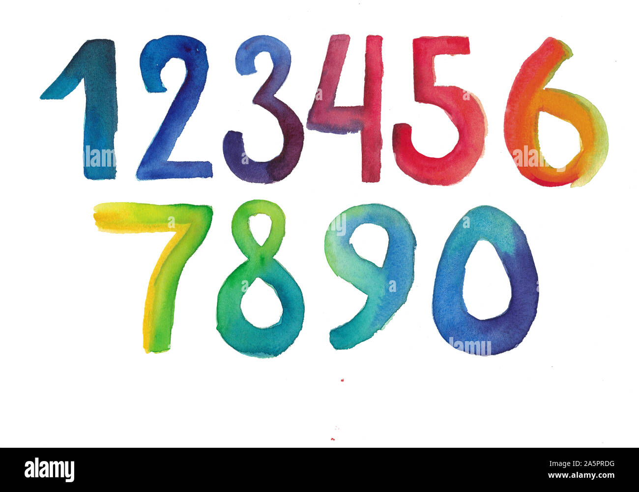Numbers 0 to 9 Cut Out Stock Images & Pictures - Alamy