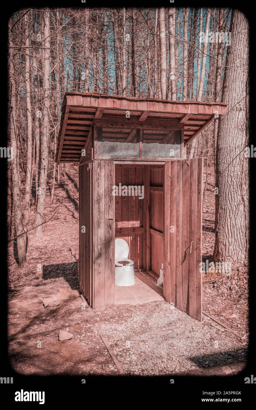 Back Country Outhouse #2 Stock Photo - Alamy