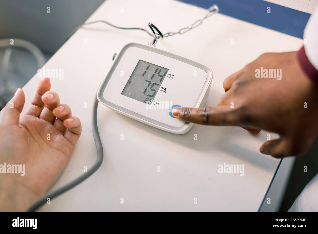 Check Of Blood Pressure And Heart Rate With Digital Pressure Gauge Check Of Blood Pressure And Heart Rate With Digital Pressure Gauge