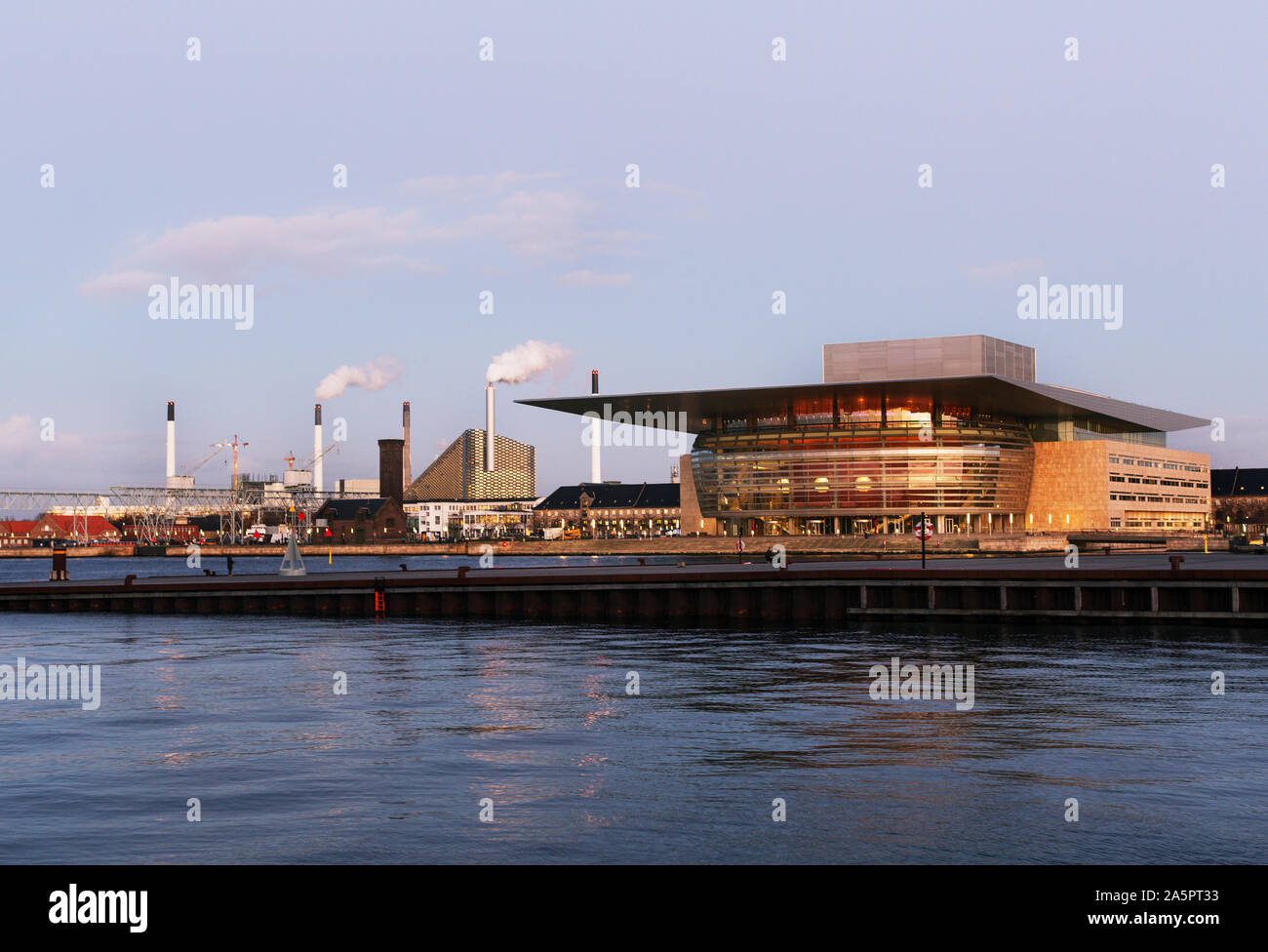 Modern building at sea Stock Photo - Alamy