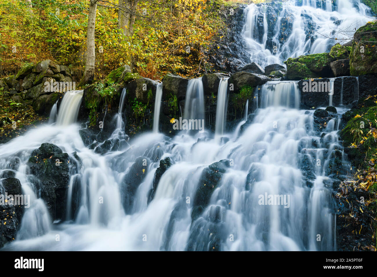 View of waterfall Stock Photo - Alamy