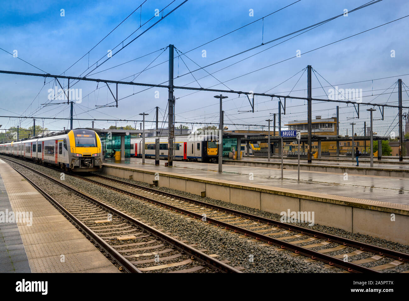 Bruges rail station hi-res stock photography and images - Alamy