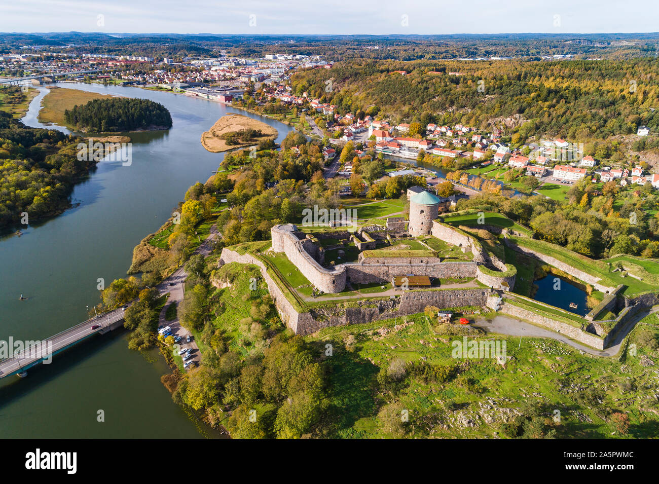 Aerial view bohus fortress hi-res stock photography and images - Alamy