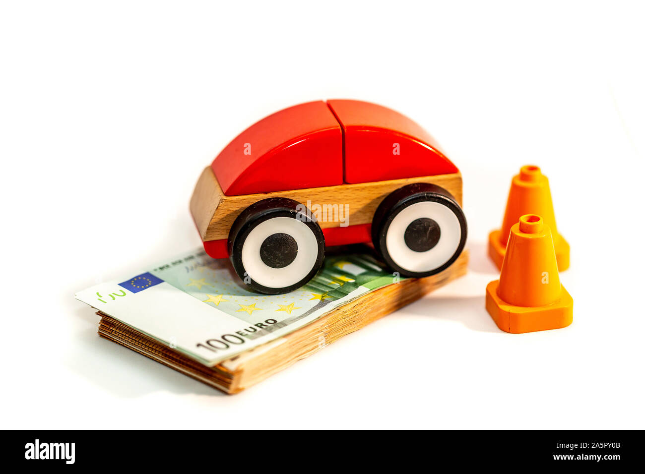 Toy red car stack hi-res stock photography and images - Alamy