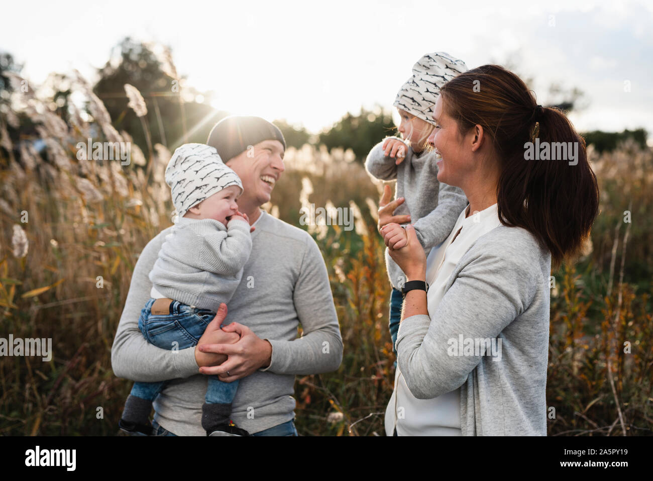 Happy family together Stock Photo - Alamy