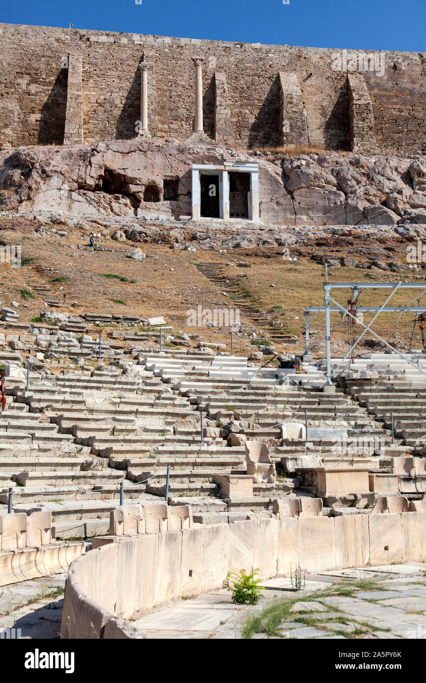Amphitheatre acropolis athens greece hi-res stock photography and ...